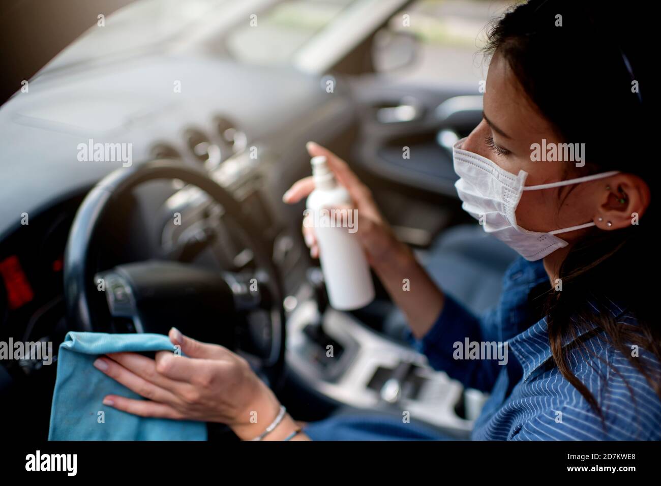 One woman washing face mask hi-res stock photography and images - Alamy