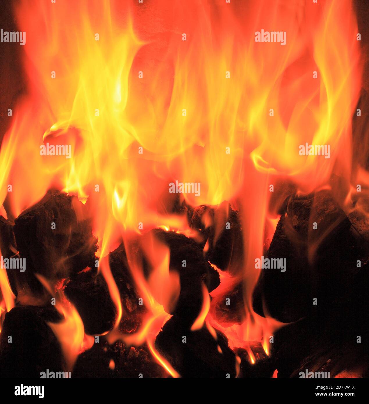 Coal, fire, domestic, open fire, fireplace, flame, heat, burning, fuel ...