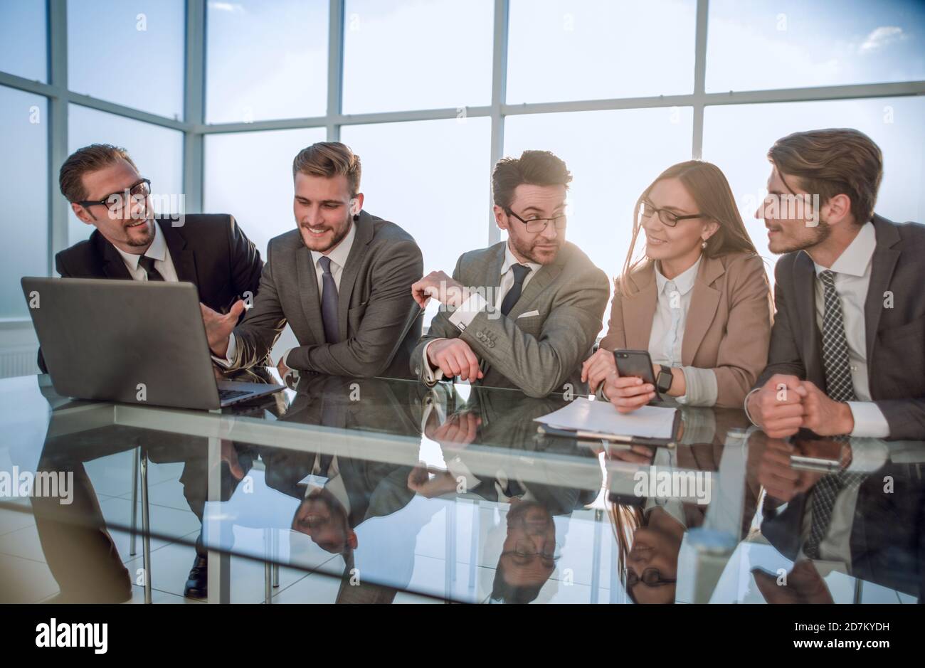 analytics points to a computer monitor Stock Photo - Alamy