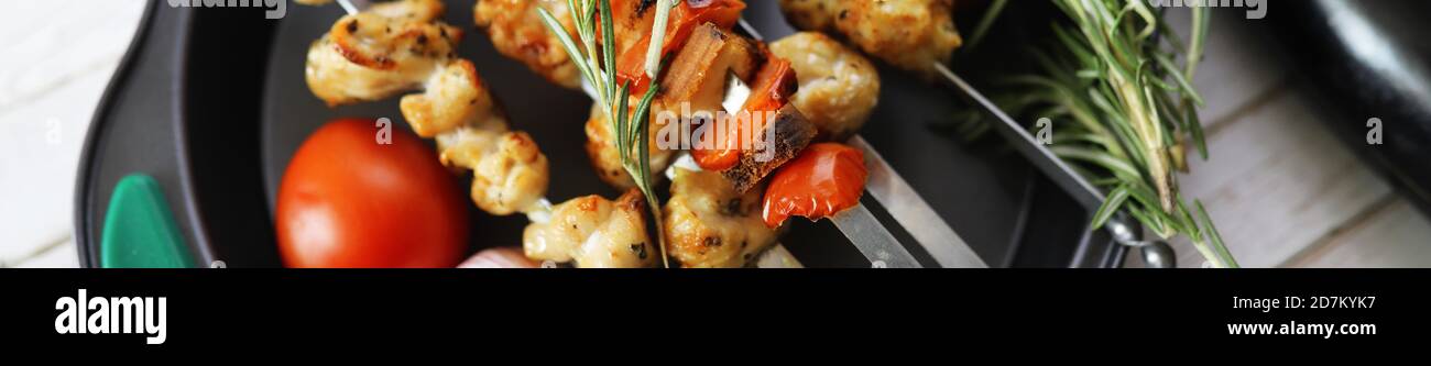 Long horizontal background of vegetables grilled Stock Photo - Alamy