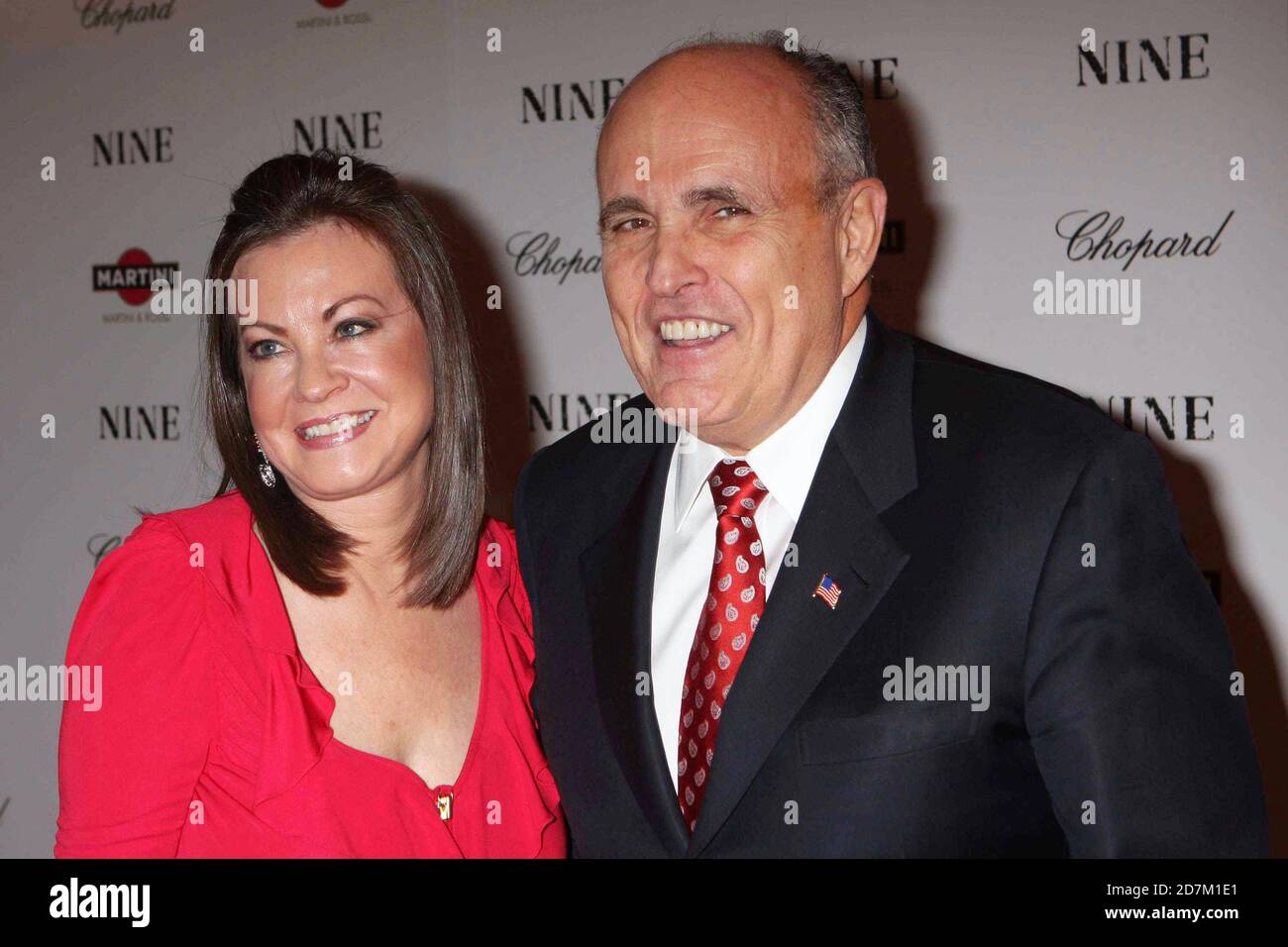 Judith Nathan Giuliani and Rudy Giuliani attend the premiere of "NINE ...