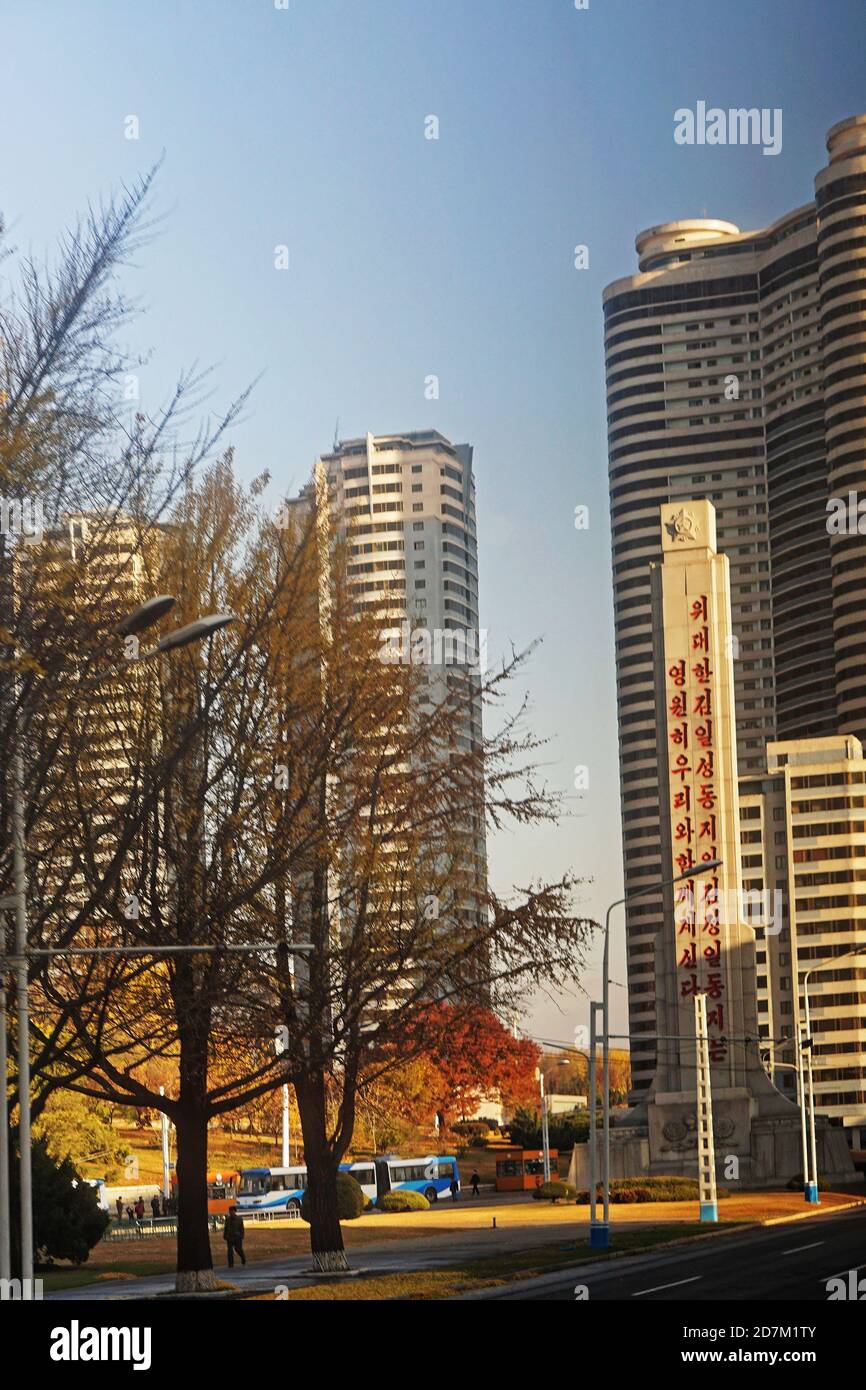 Mansudae street hi-res stock photography and images - Alamy