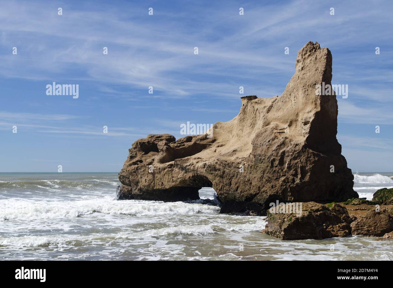 Landscape of a coast with cliffs Stock Photo - Alamy