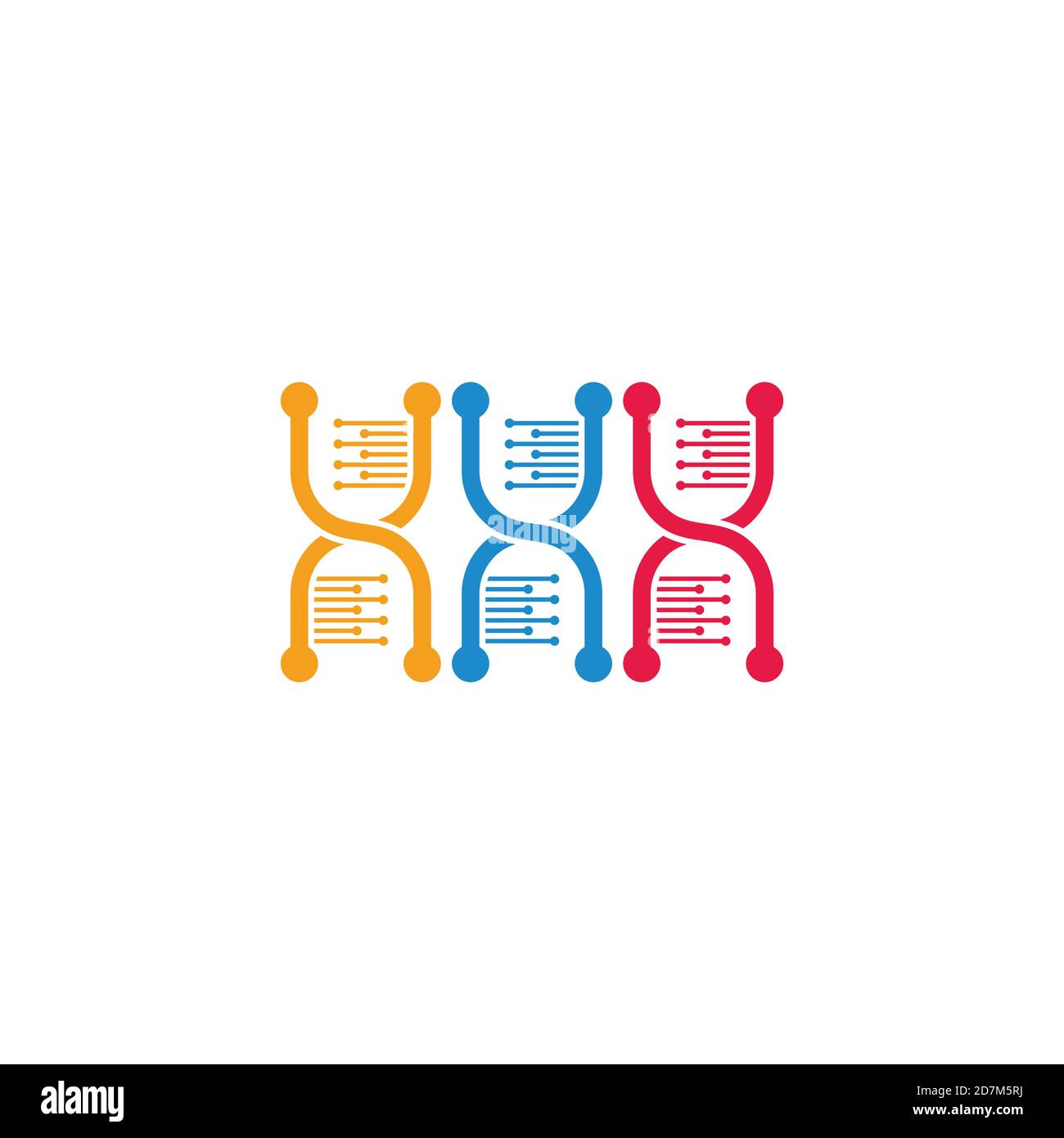 group dna simple colorful design genetic symbol vector Stock Vector ...