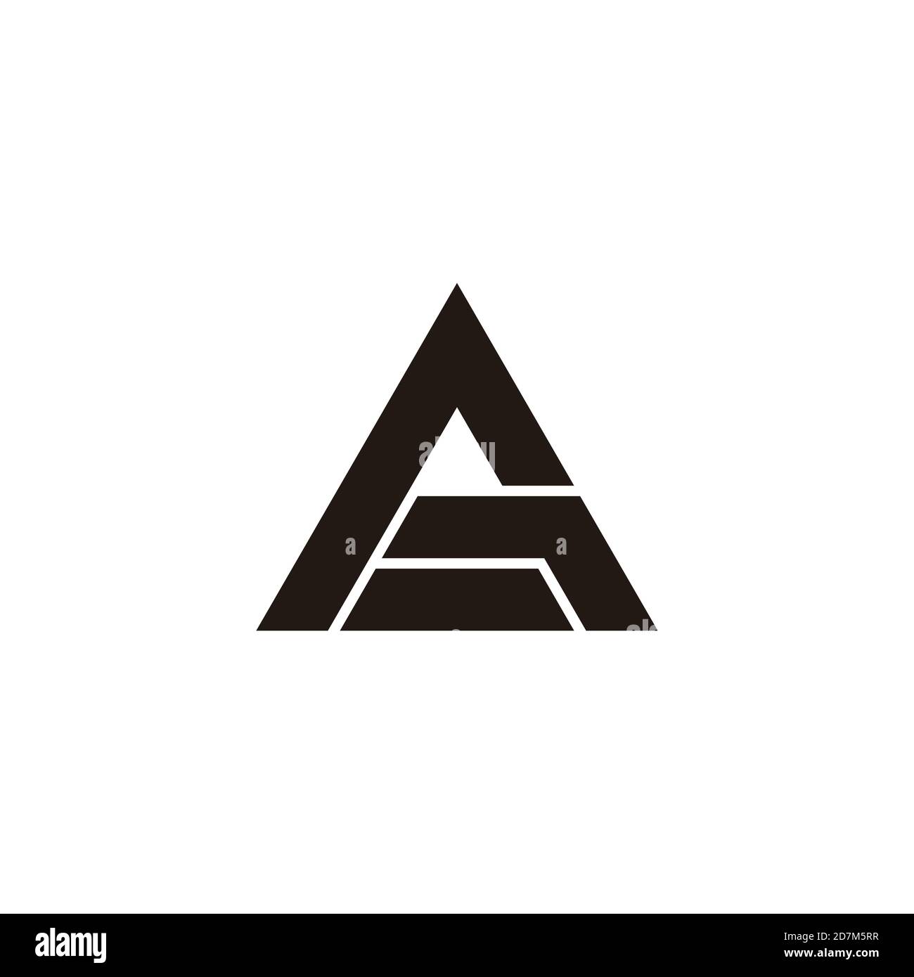 abstract triangle letter ag arrow up symbol logo vector Stock Vector ...
