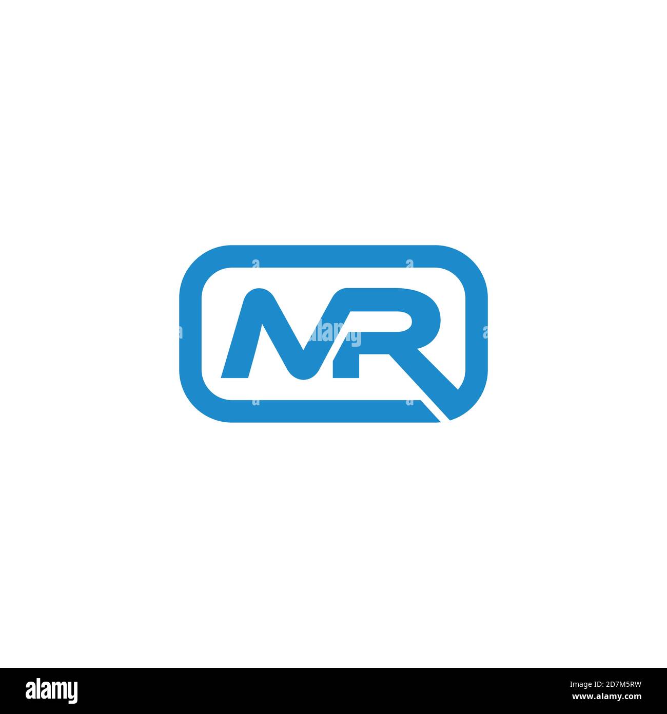 abstract letter mr circle line symbol logo vector Stock Vector Image ...