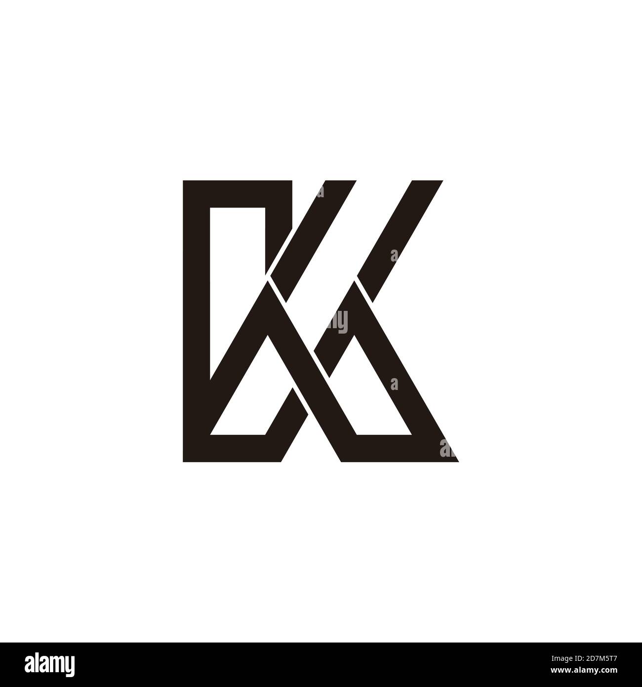 abstract letter mk simple home roof symbol logo vector Stock Vector ...