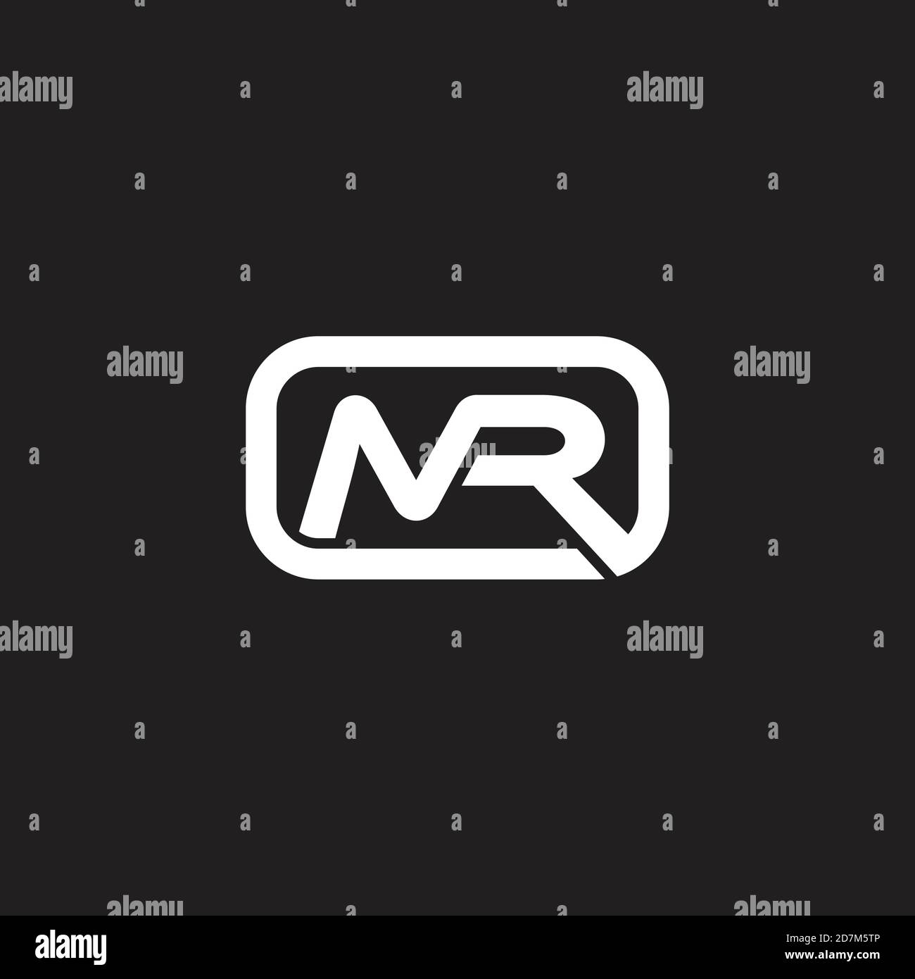 abstract letter mr circle infinity line symbol logo vector Stock Vector ...