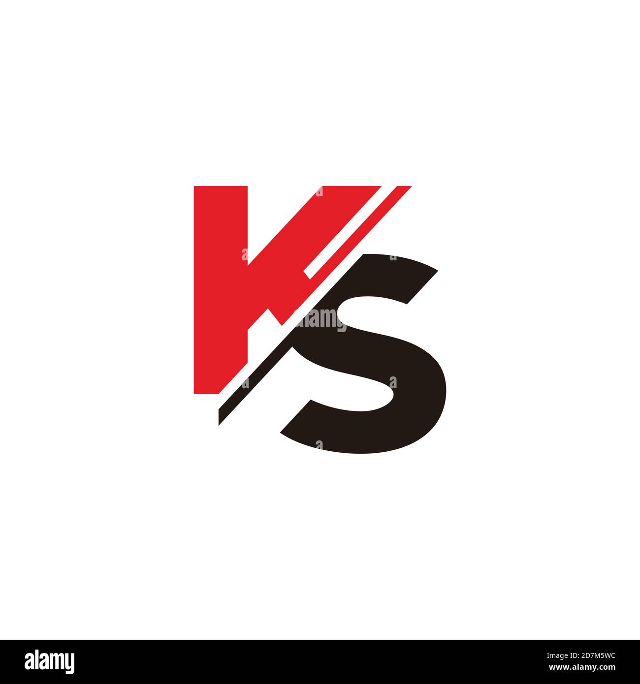 letter ks simple slice geometric logo vector Stock Vector Image & Art ...