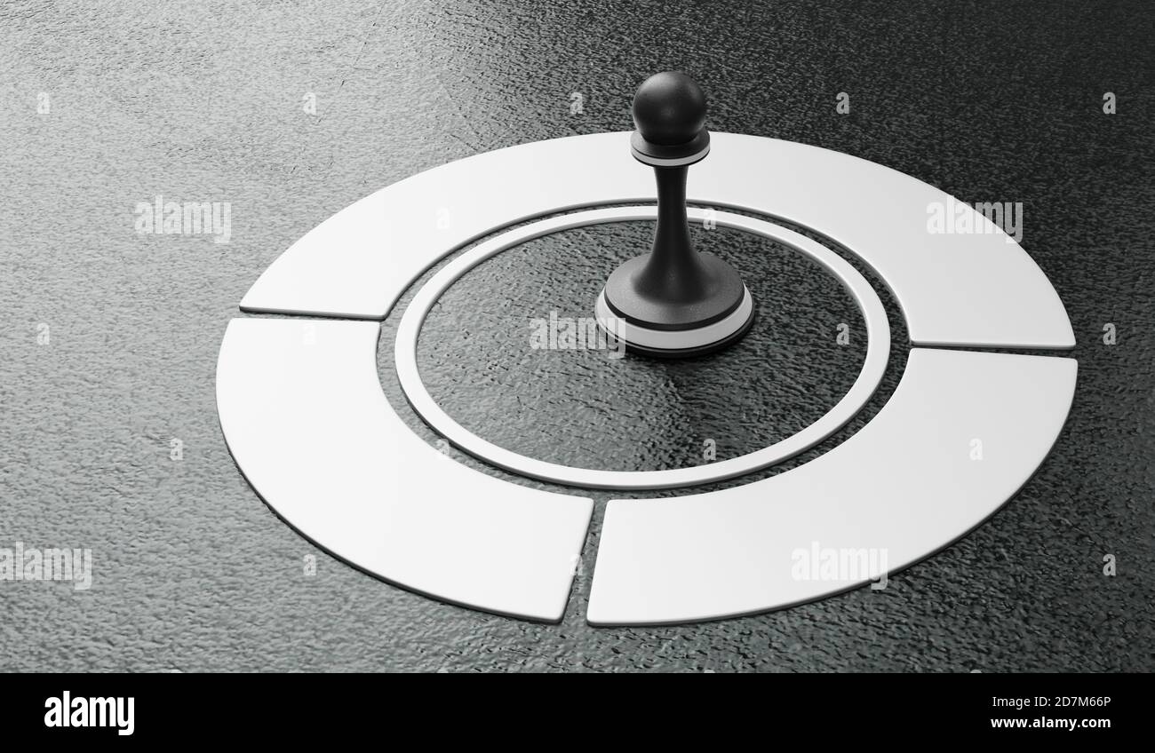 Strategic Business, Overcoming Competitors Concept 3d illustration ...