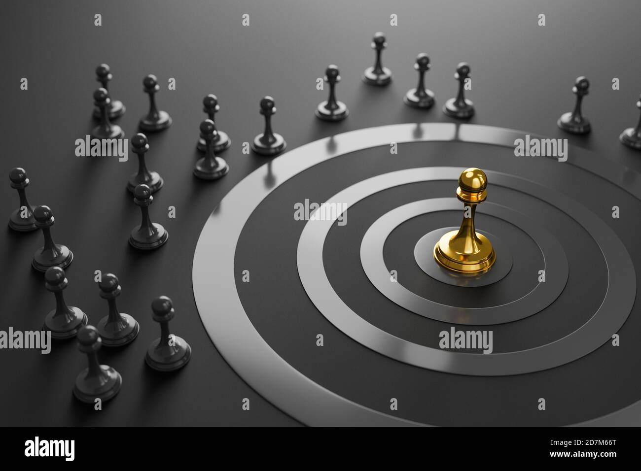 Strategic Business, Overcoming Competitors Concept 3d illustration ...