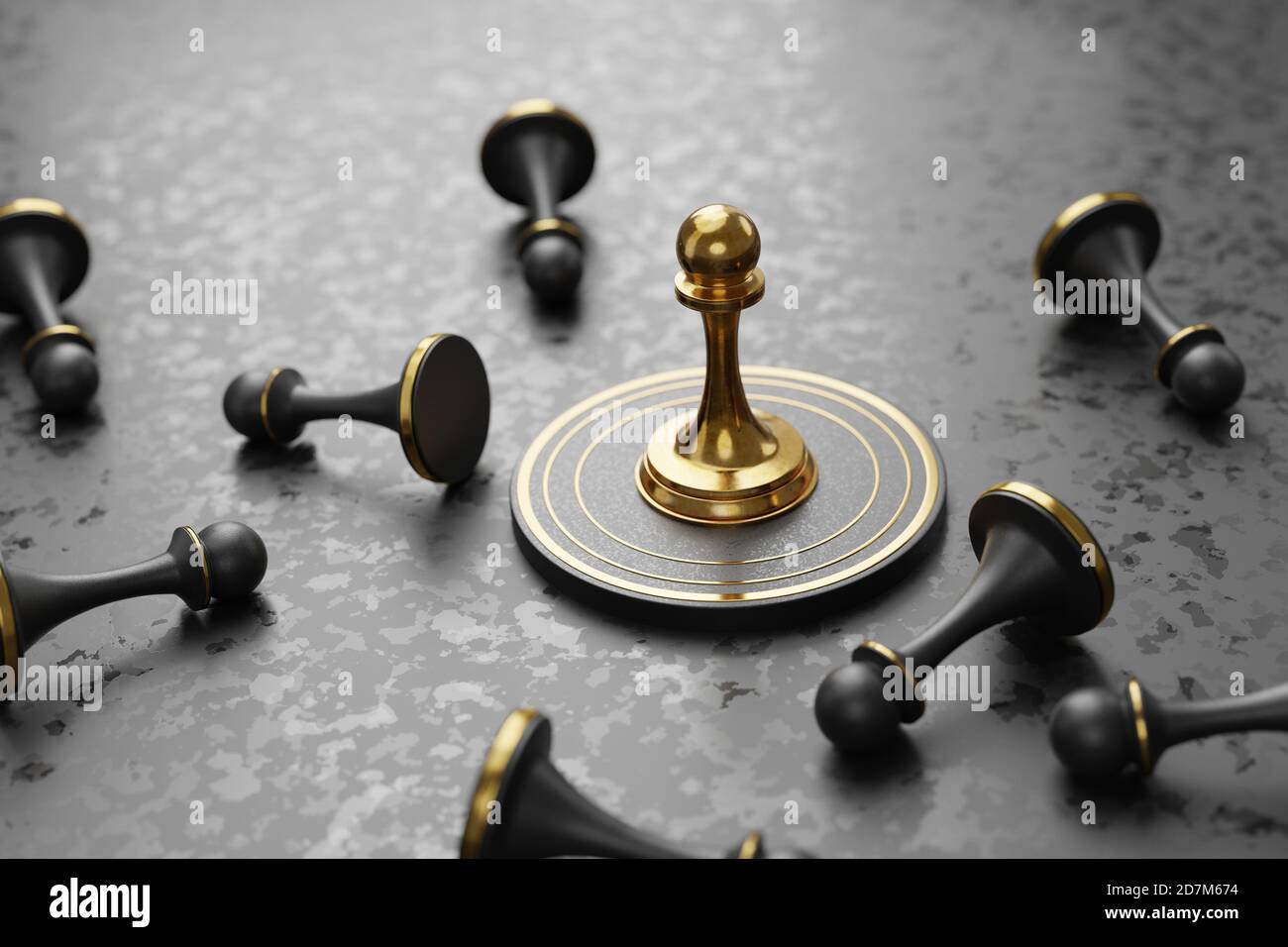 Strategic Business, Overcoming Competitors Concept 3d illustration ...
