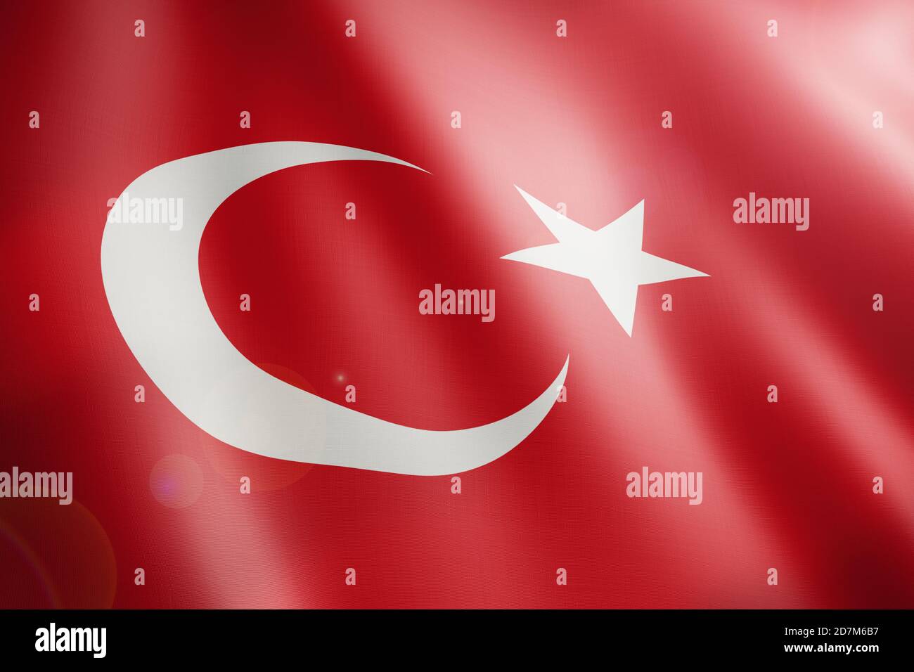 flag of turkey waving in loop Stock Photo - Alamy