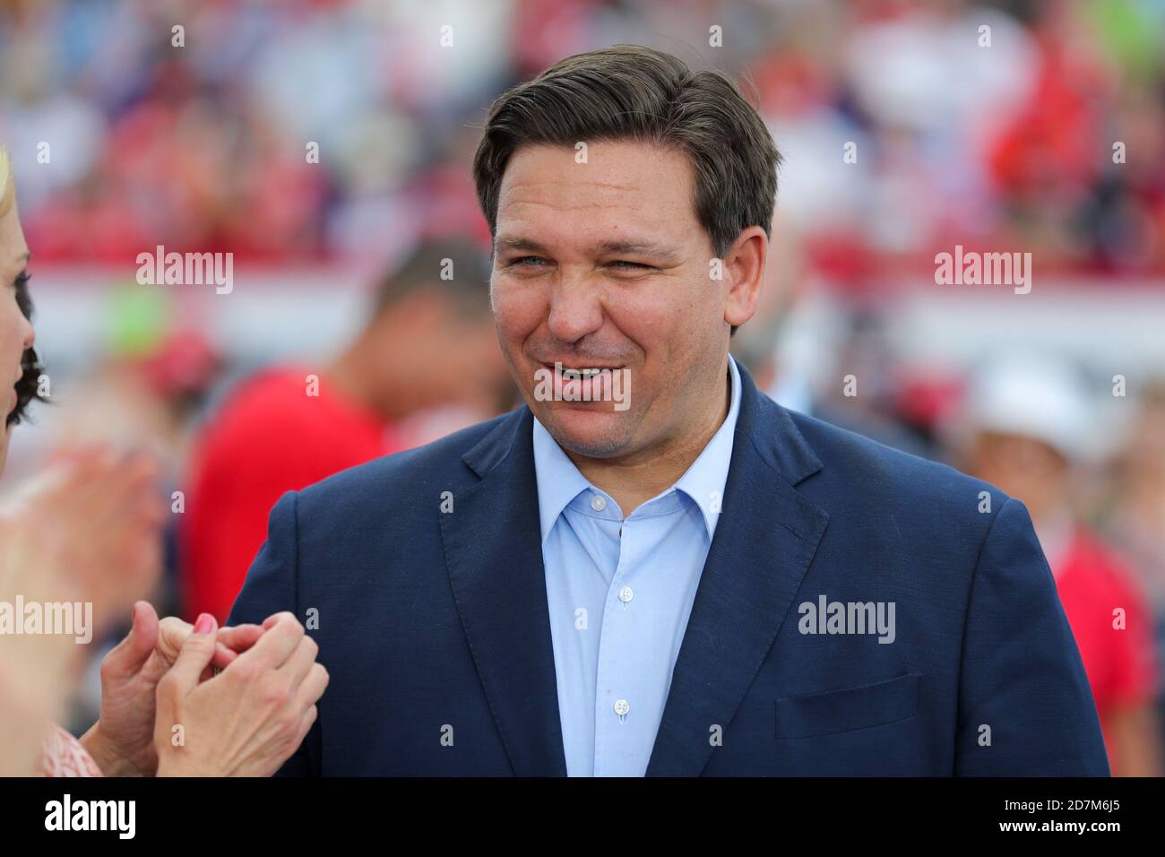 Villages, Florida, USA. October 23, 2020: Florida Governor RON DESANTIS ...