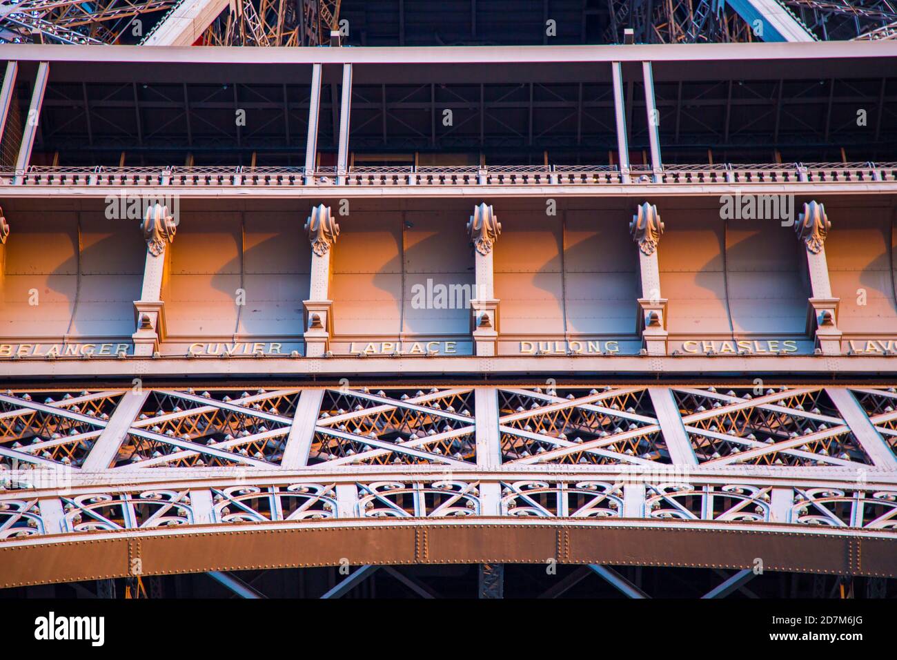 Low angle shot of the beautiful Eiffel Tower in Paris, France Stock ...