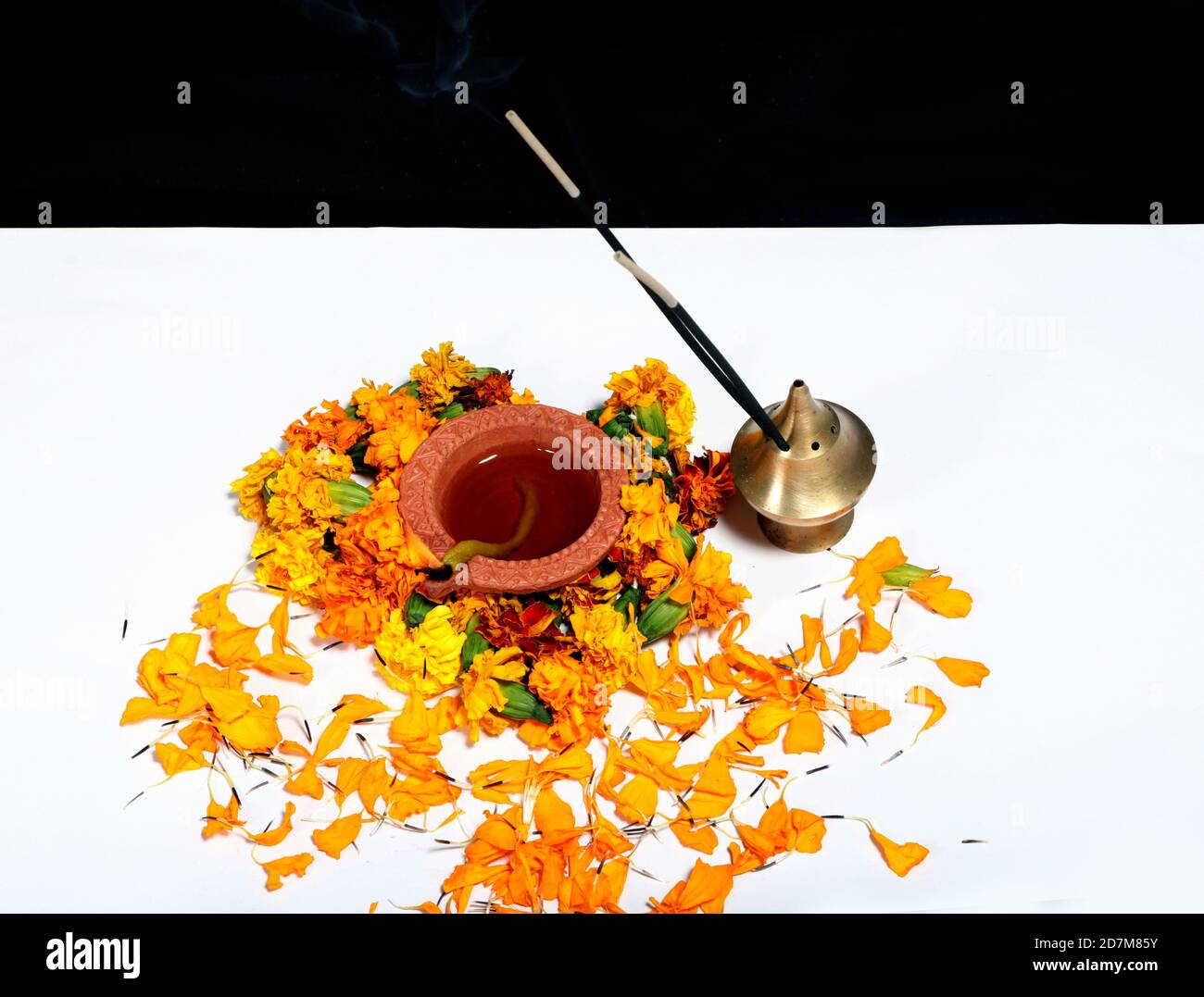 Diwali Diya, oil lamp beautifully decorated on the festive occasion of ...