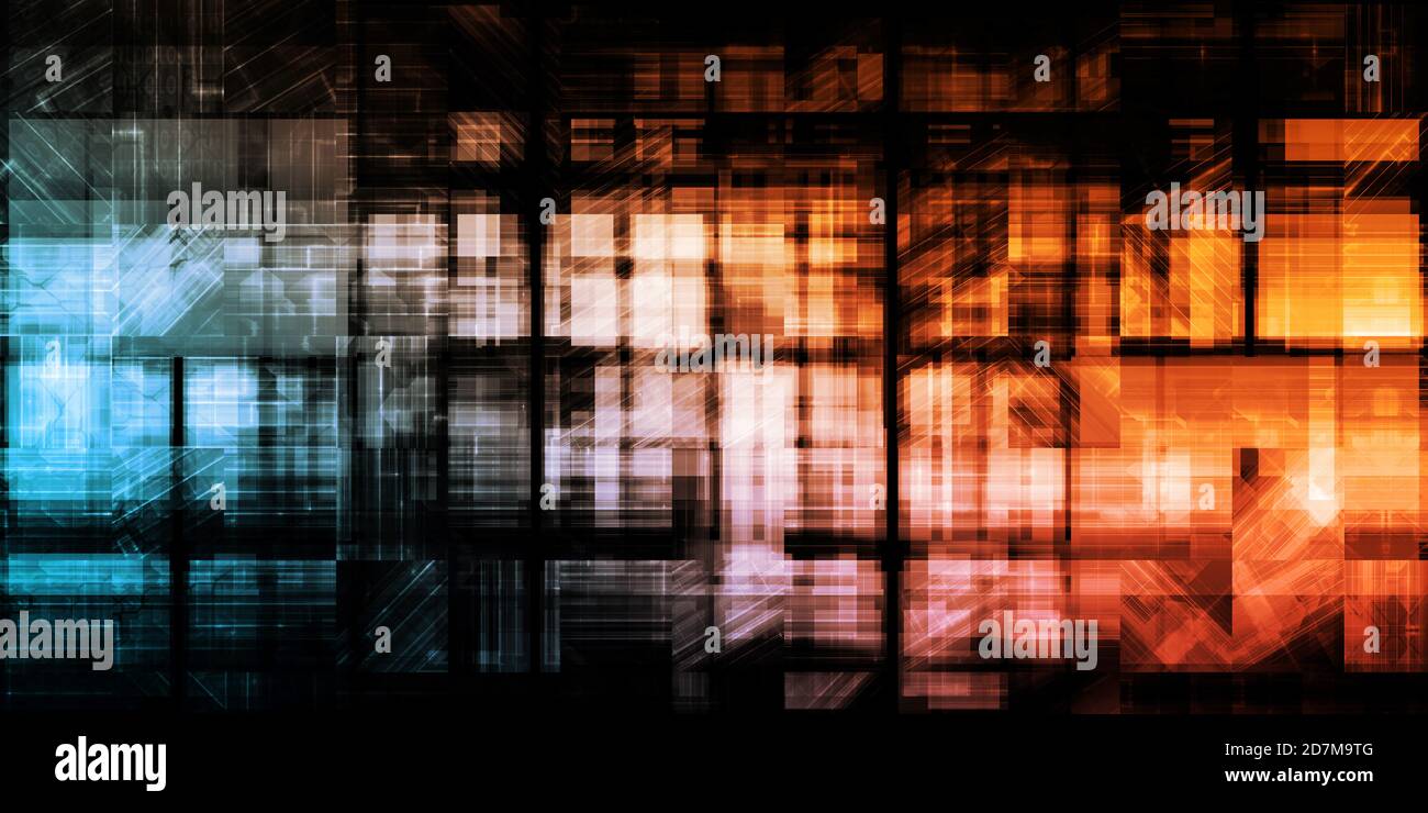 Futuristic Network Concept for Technology and Power Stock Photo - Alamy