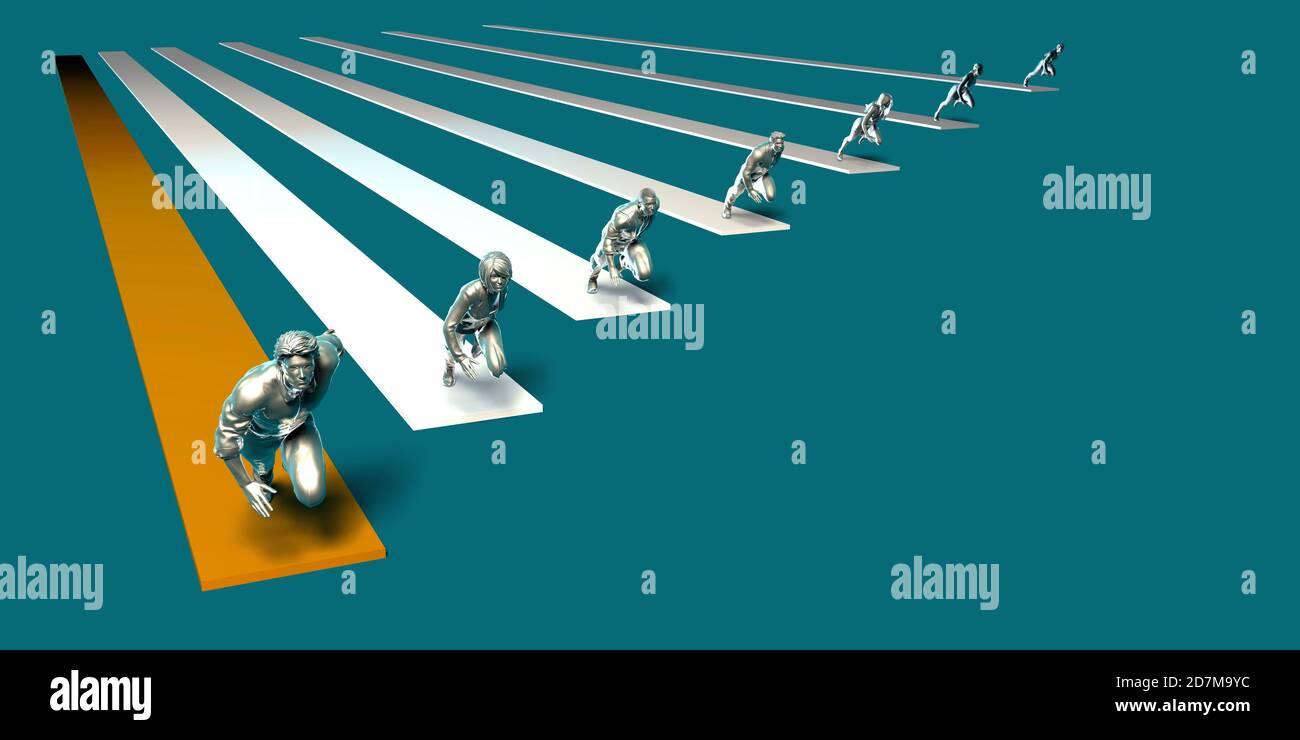 Racing to Success in a Deadline or High Pressure Environment Stock ...