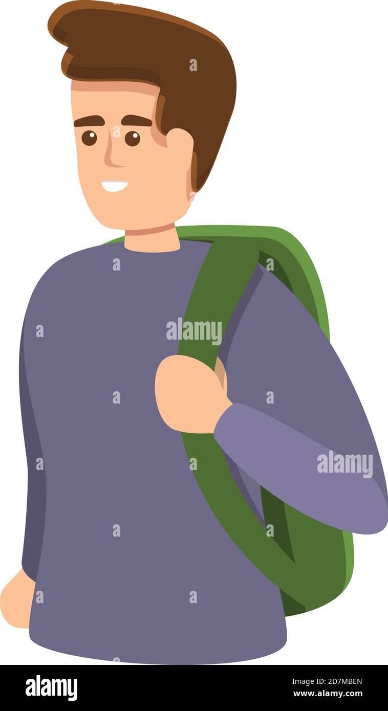 Happy student icon. Cartoon of happy student vector icon for web design ...