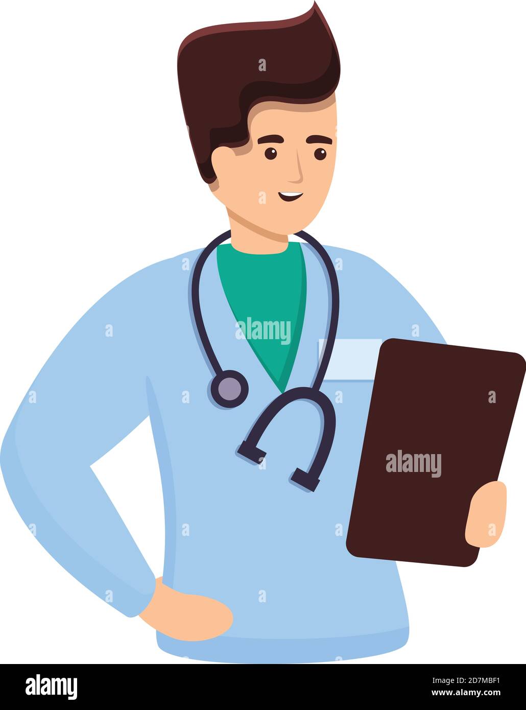 Doctor icon. Cartoon of doctor vector icon for web design isolated on ...