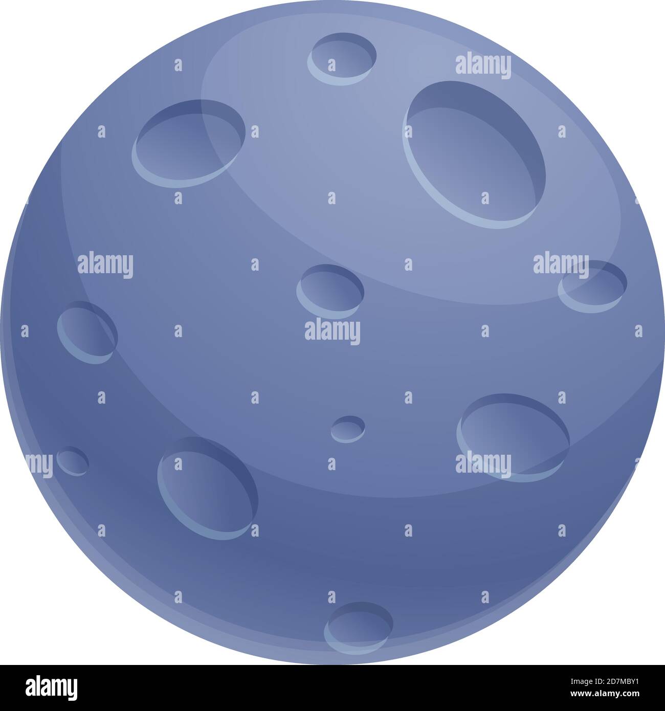 Full moon icon. Cartoon of full moon vector icon for web design ...