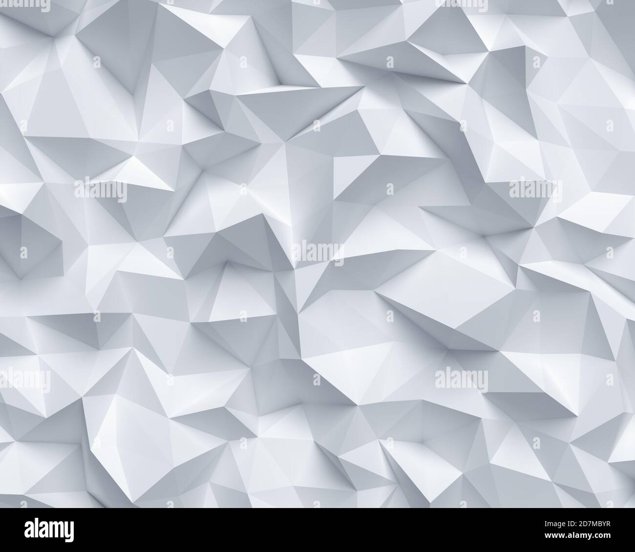 Abstract background of polygons on white background. 3d render Stock Photo - Alamy