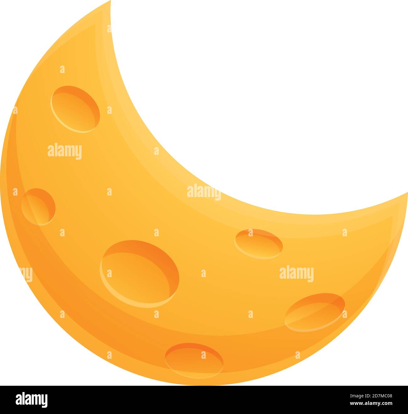 Mysterious moon icon. Cartoon of mysterious moon vector icon for web ...