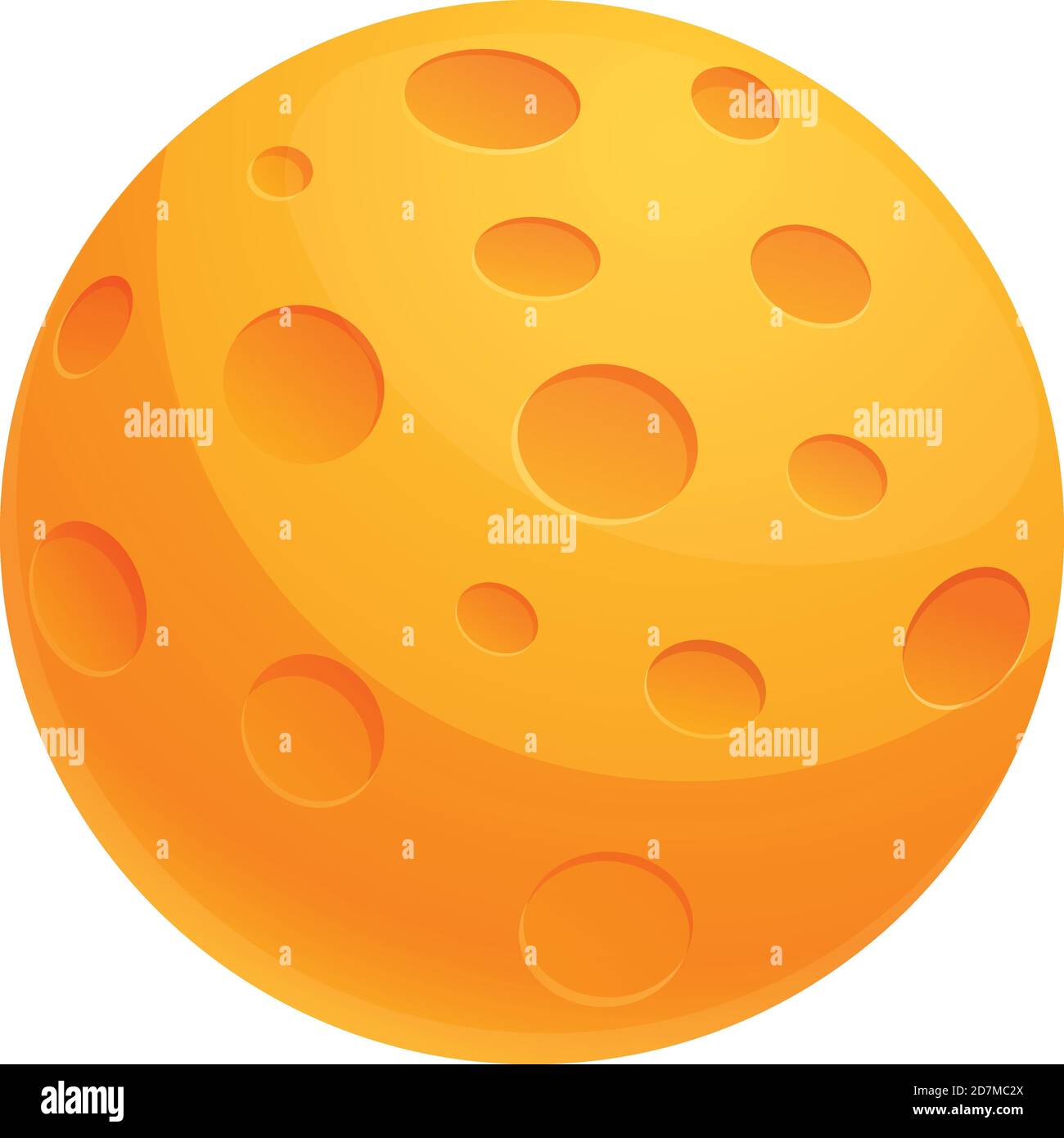 Cartoon Moon Craters