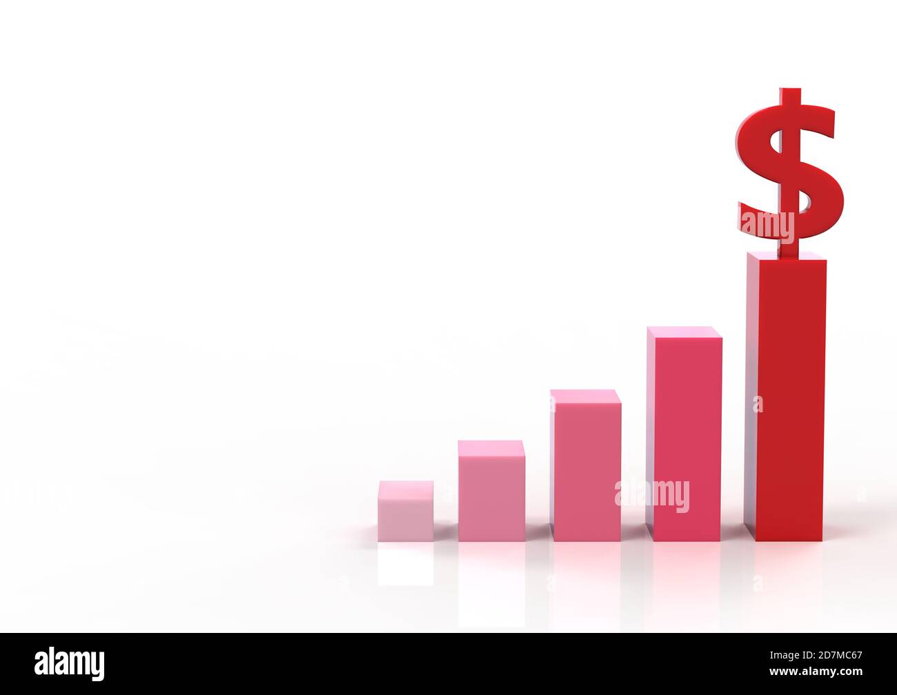 Dollar financial success bar chart graph Stock Photo - Alamy