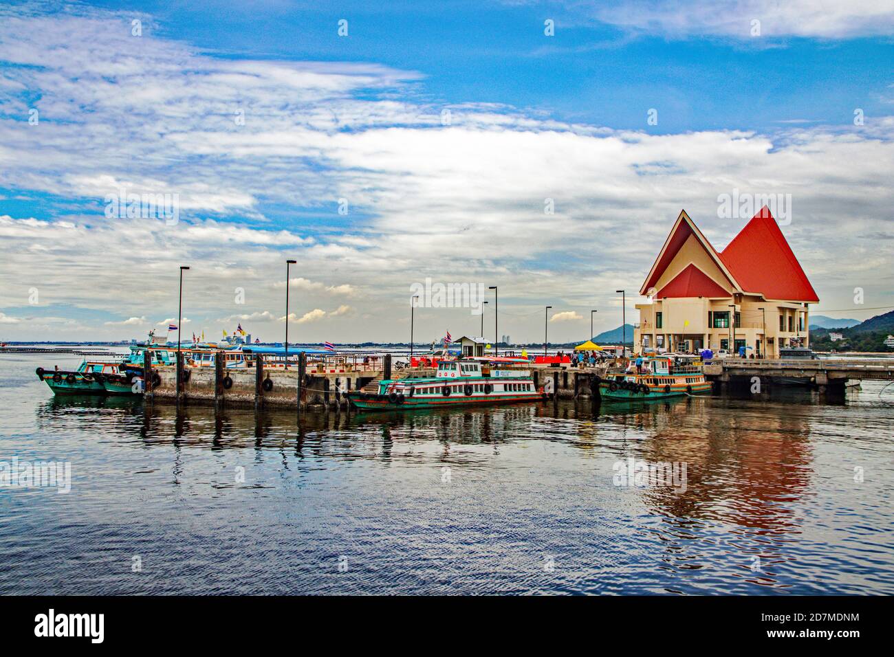 The Pier of Si Racha district Chonburi Thailand Asia Stock Photo - Alamy