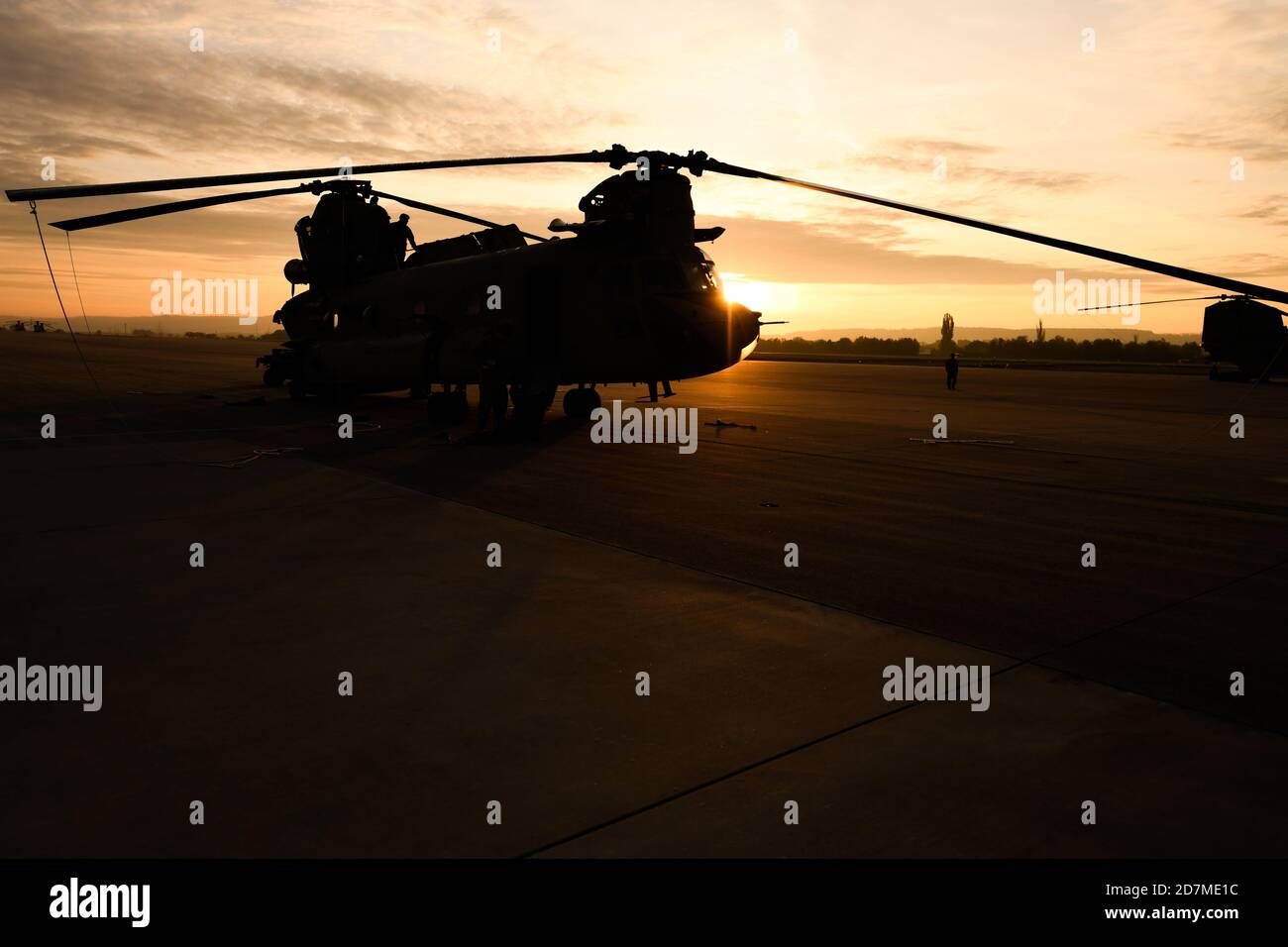 A U.S. Army CH-47F Chinook assigned to B Company, 101st Combat Aviation ...