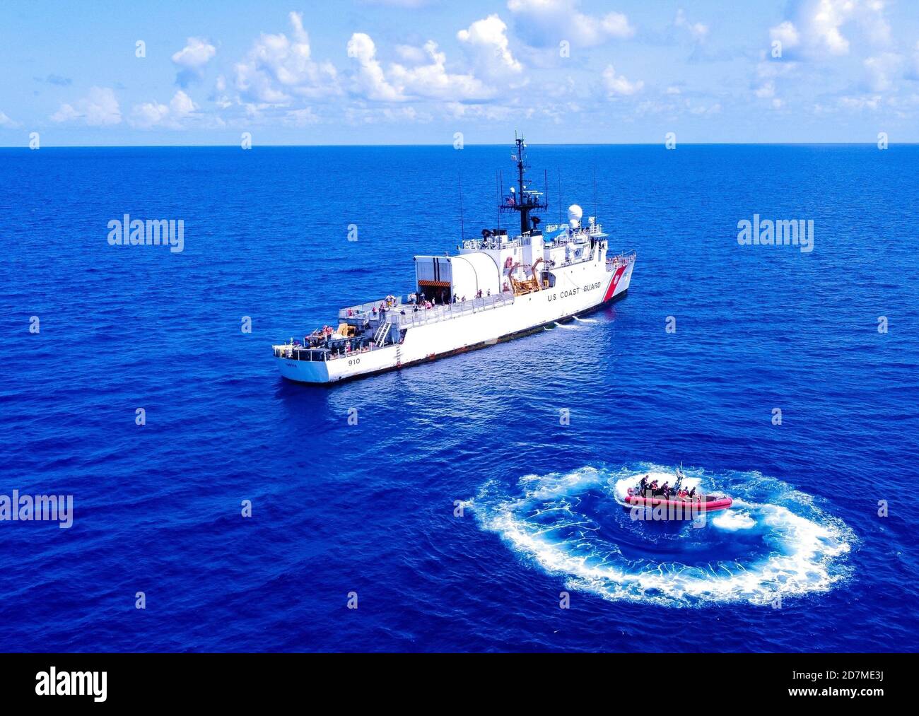 Coast Guard Cutter Thetis' small boat crew trains in the Eastern ...