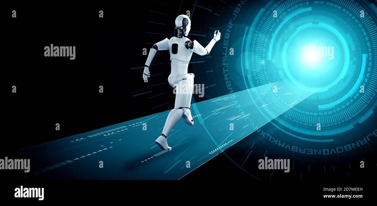Ai technology runner hi-res stock photography and images - Alamy