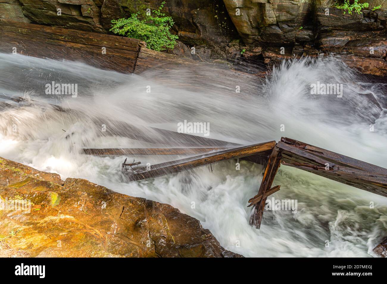 Hawk Lake Log Chute Kennisis Conservation Area Algonquin Highlands ...