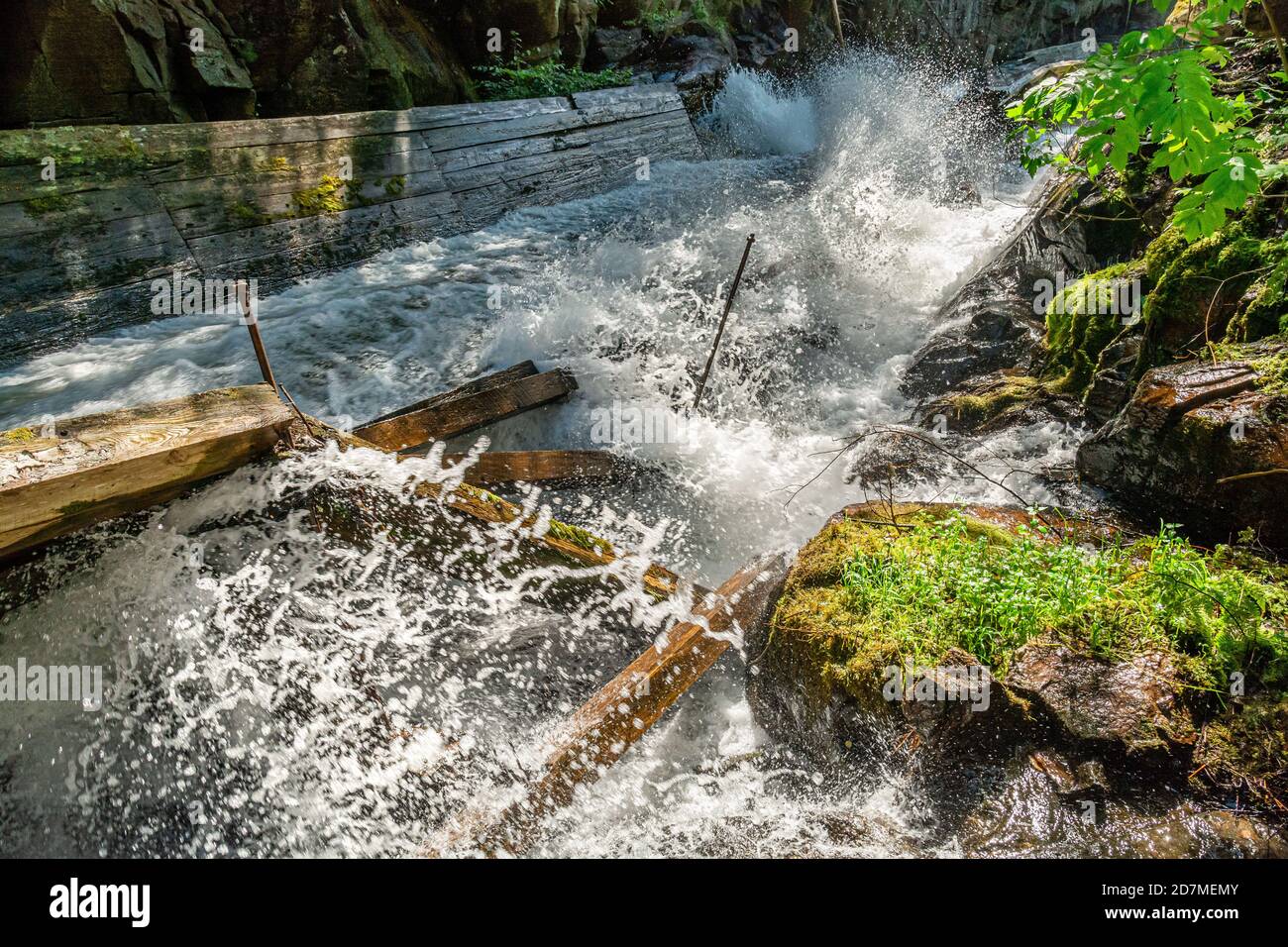 Hawk Lake Log Chute Kennisis Conservation Area Algonquin Highlands ...