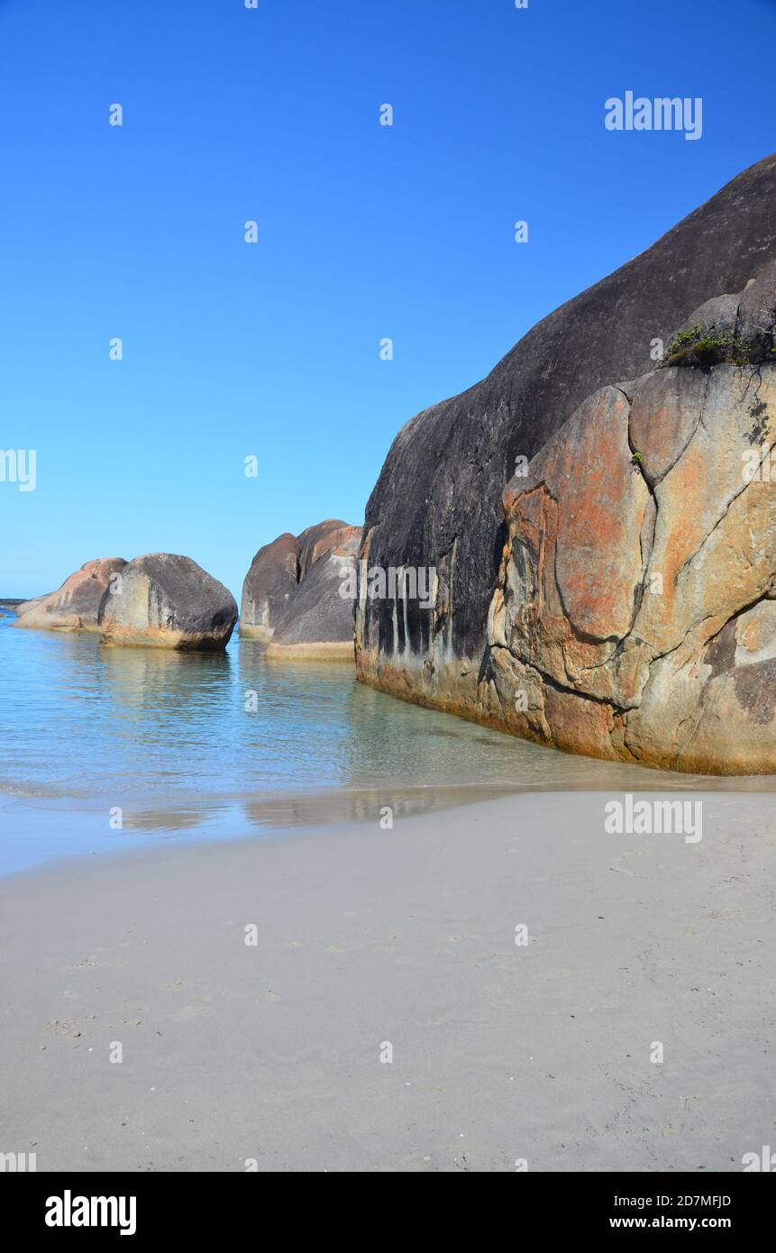 The beautiful beach at Elephant Cove Denmark Western Australia Stock ...