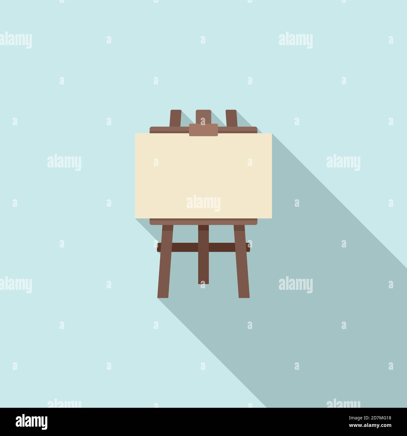 Artist easel icon. Flat illustration of artist easel vector icon for ...