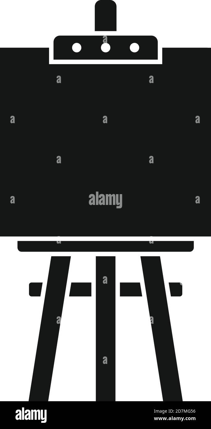 Easel icon. Simple illustration of easel vector icon for web design ...