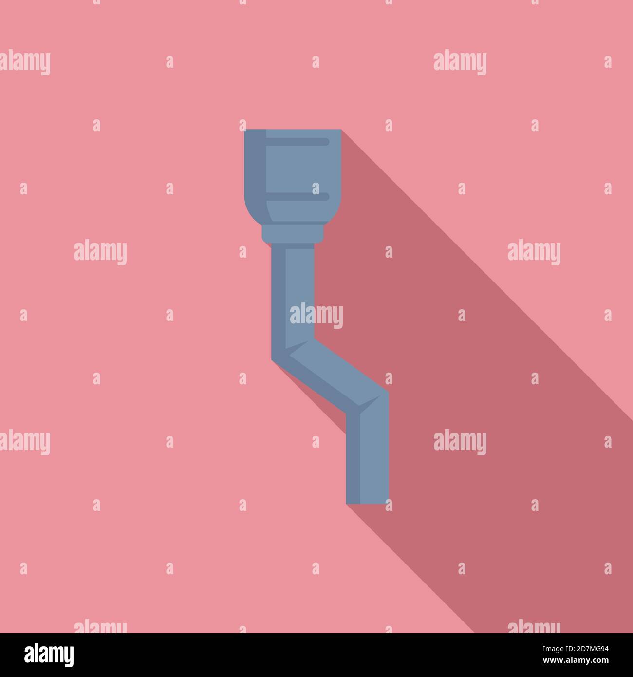 Maintenance gutter icon. Flat illustration of maintenance gutter vector ...