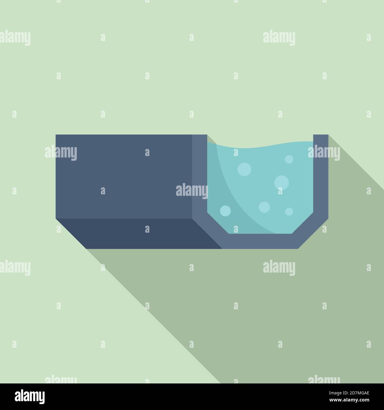 Water gutter icon. Flat illustration of water gutter vector icon for ...
