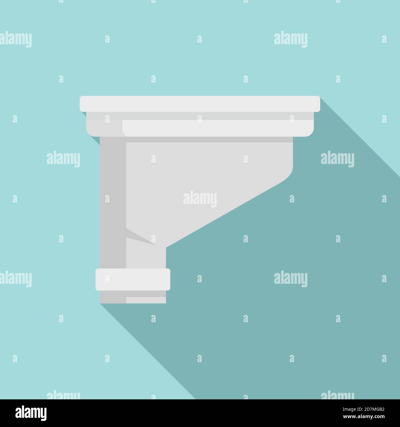 Gutter icon. Flat illustration of gutter vector icon for web design ...