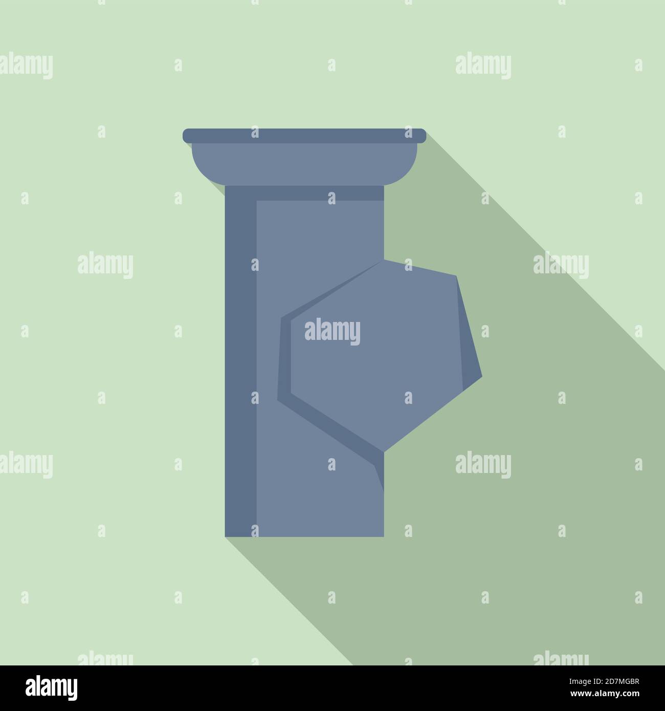 Spout gutter icon. Flat illustration of spout gutter vector icon for ...
