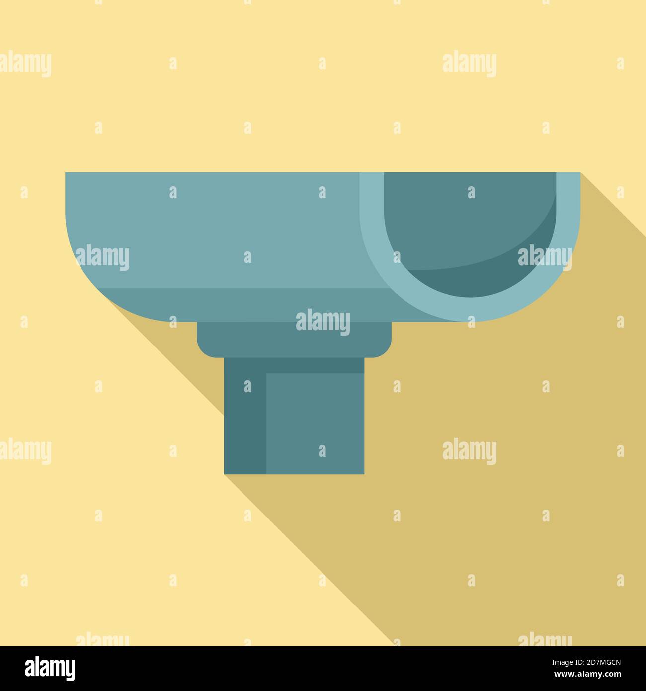 Storm gutter icon. Flat illustration of storm gutter vector icon for ...