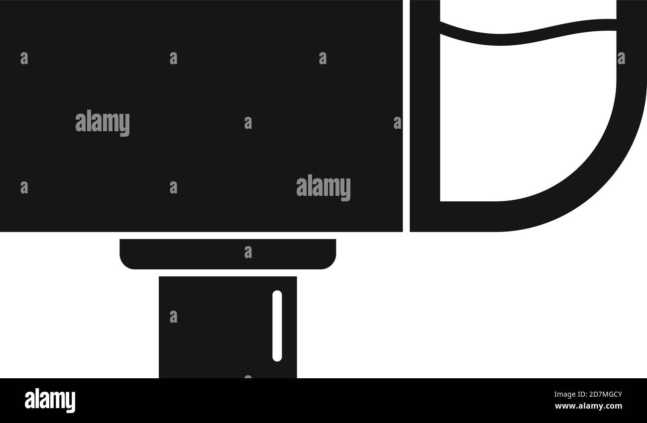 Water gutter icon. Simple illustration of water gutter vector icon for ...