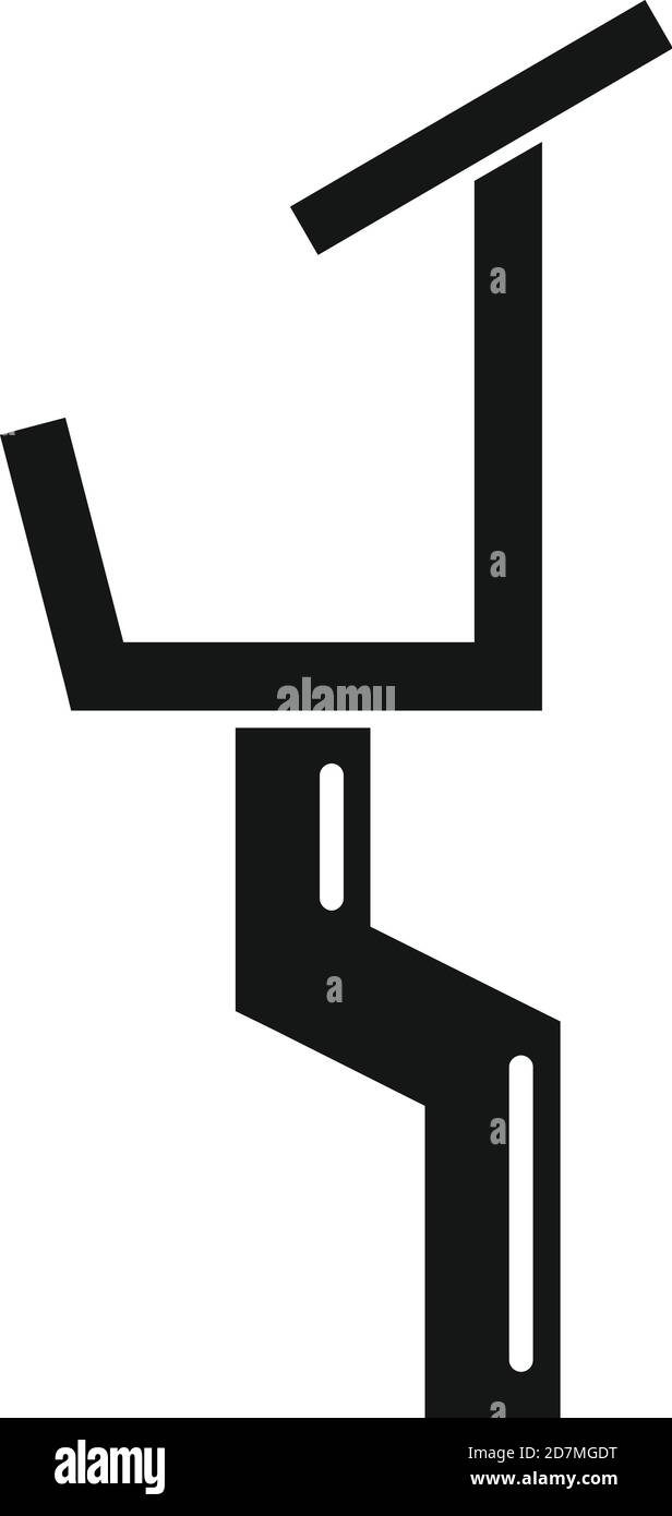 Roof gutter icon. Simple illustration of roof gutter vector icon for ...