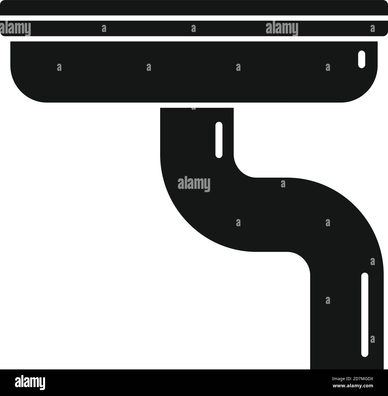 Maintenance gutter icon. Simple illustration of maintenance gutter ...
