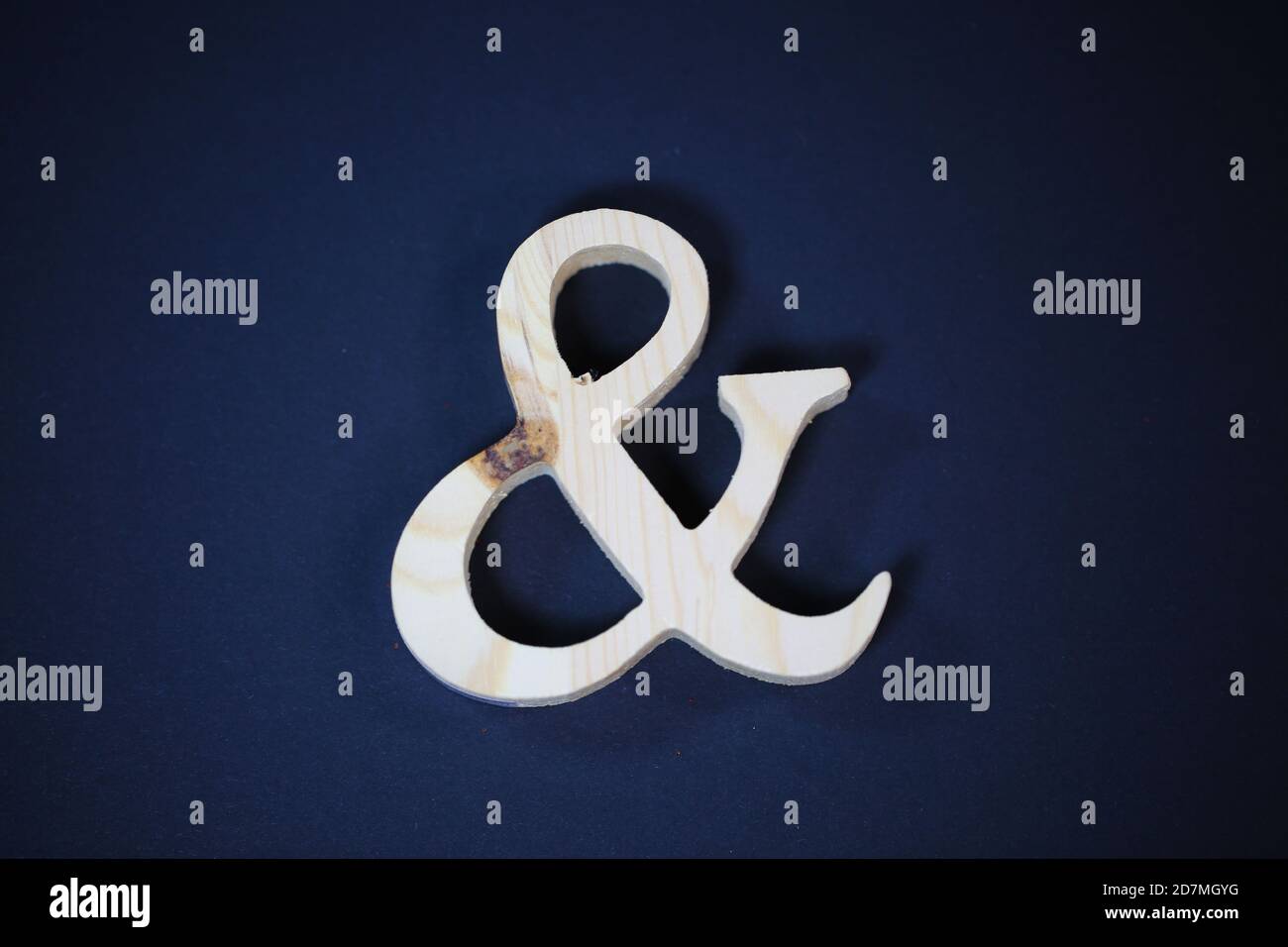 and, et sign on black background, symbol Stock Photo - Alamy
