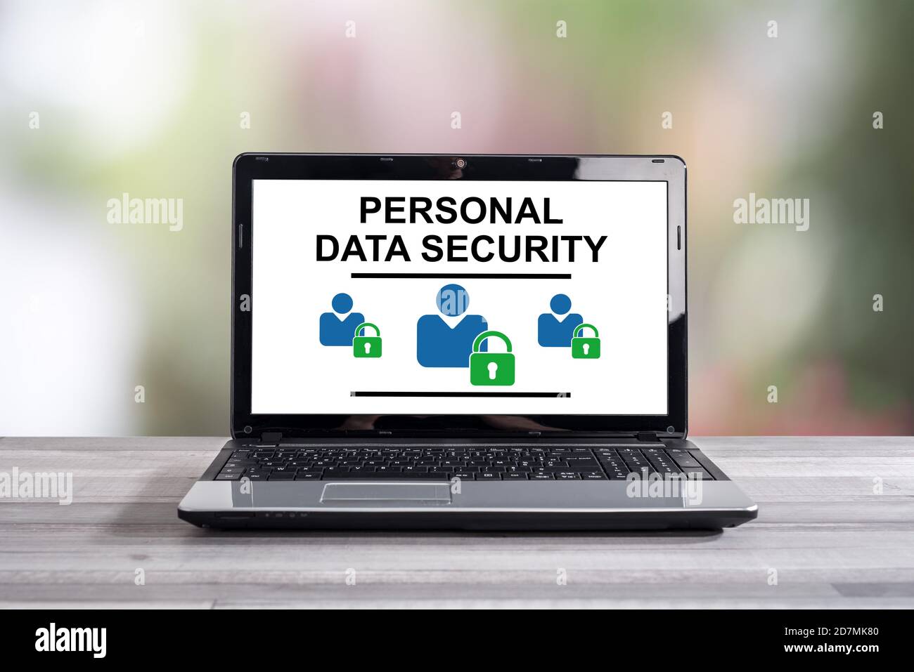 Personal data security concept shown on a laptop screen Stock Photo - Alamy