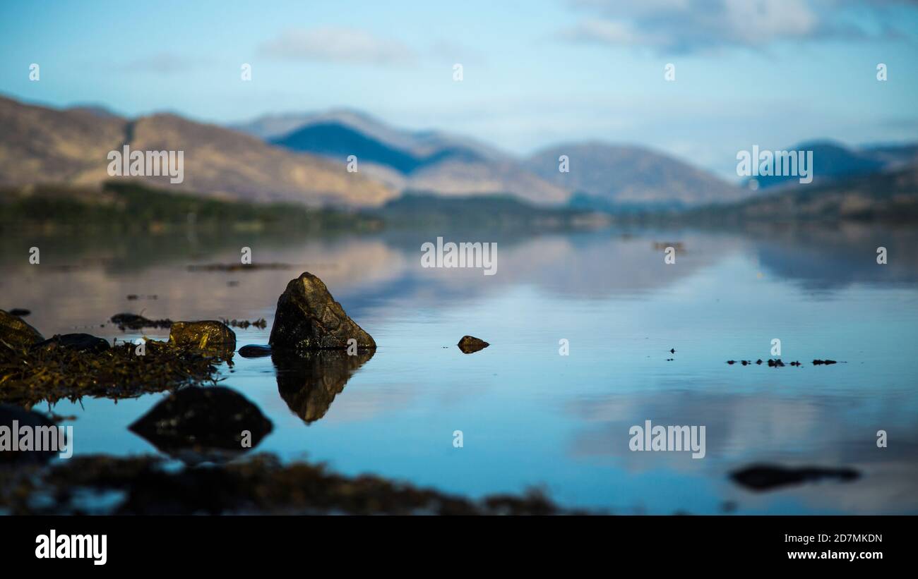 the calming waters of loch Eil Stock Photo - Alamy