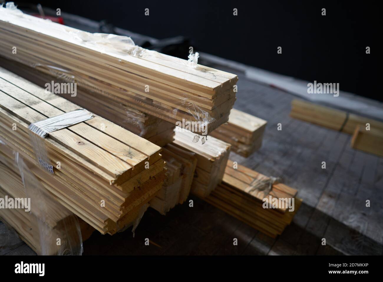wood beams tool repair construction carpentry installation Stock Photo ...